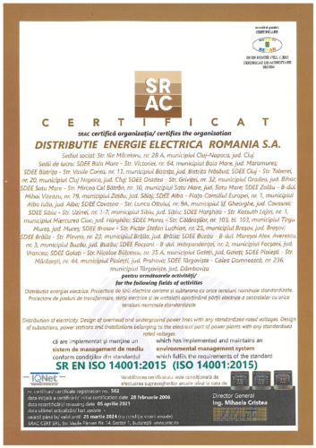 Despre noi - Distribuție Energie Electrică Romania