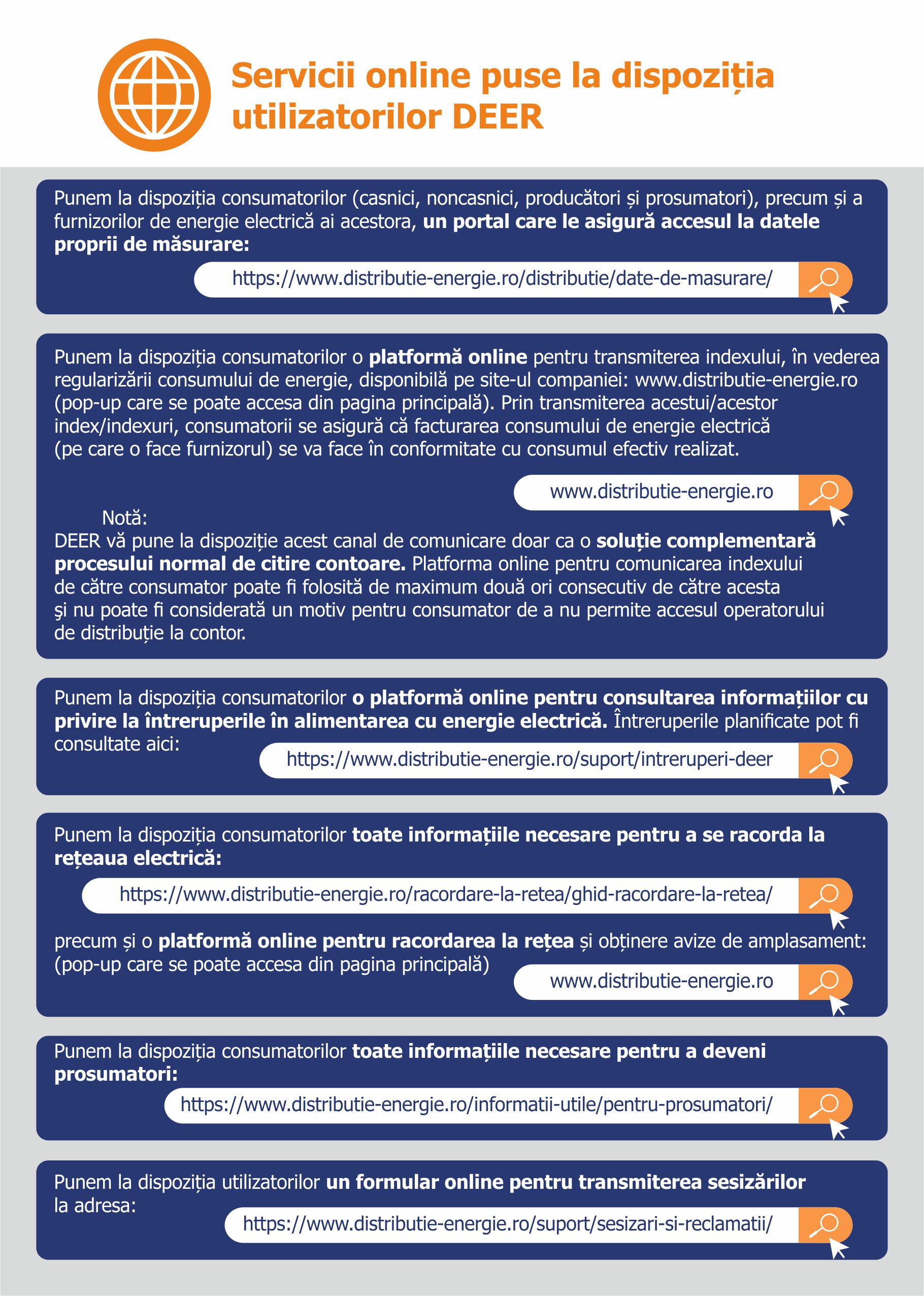 Ghid de informare utilizatori - Distribuție Energie Electrică Romania