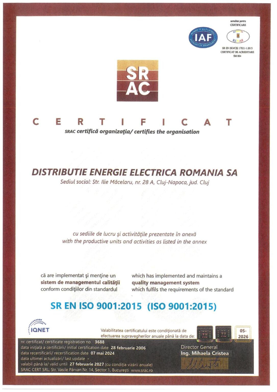Despre noi - Distribuție Energie Electrică Romania